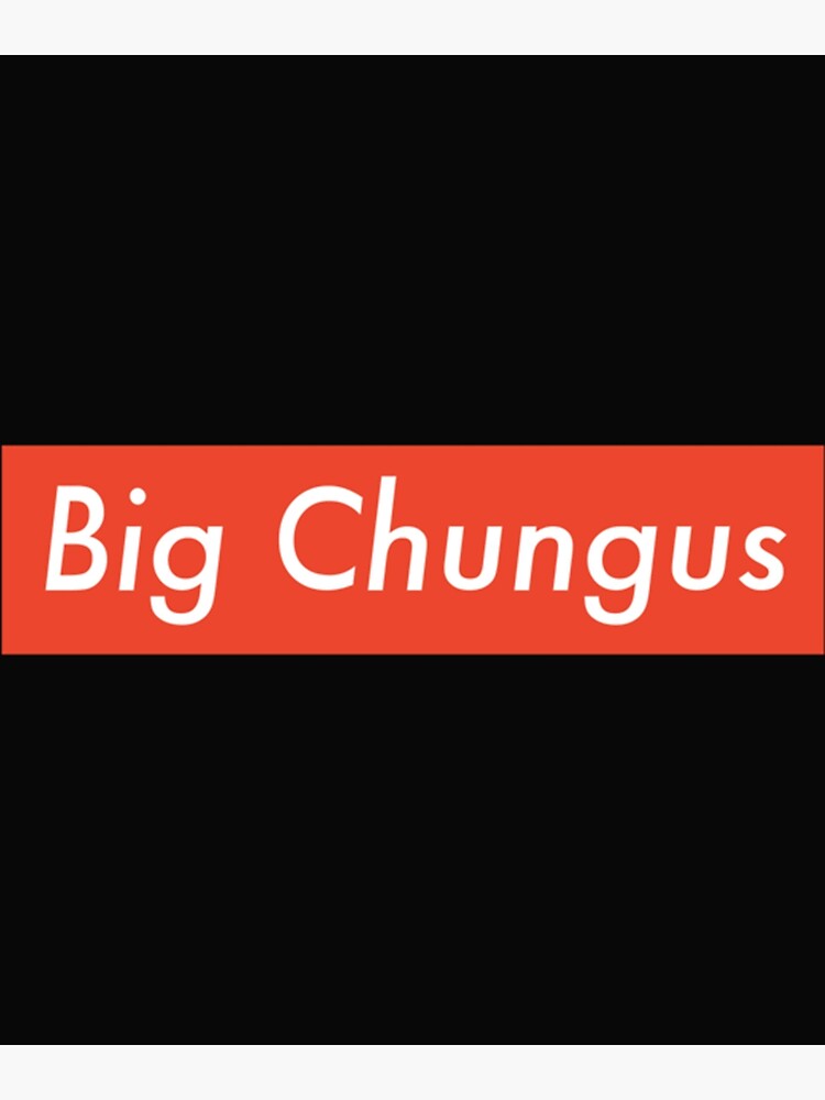 "BIG CHUNGUS RED BOX LOGO " Poster by MrBeesArt | Redbubble