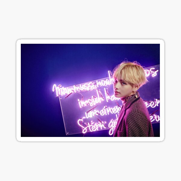 "BTS-V" Sticker for Sale by Jaimeosnayaa | Redbubble