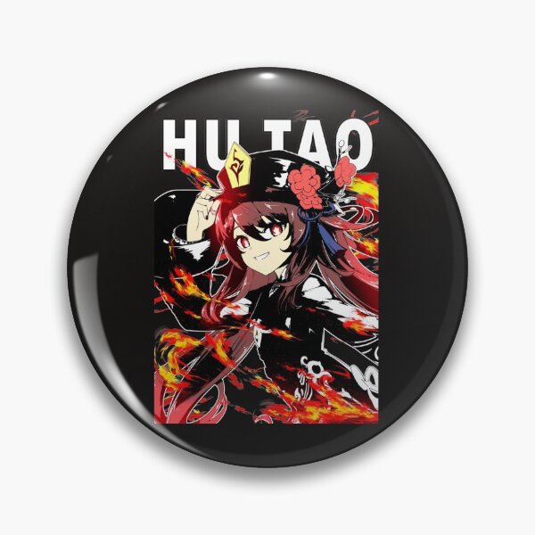 "Hu tao Genshin impact Hutao Genshin" Pin for Sale by CatFunBox | Redbubble