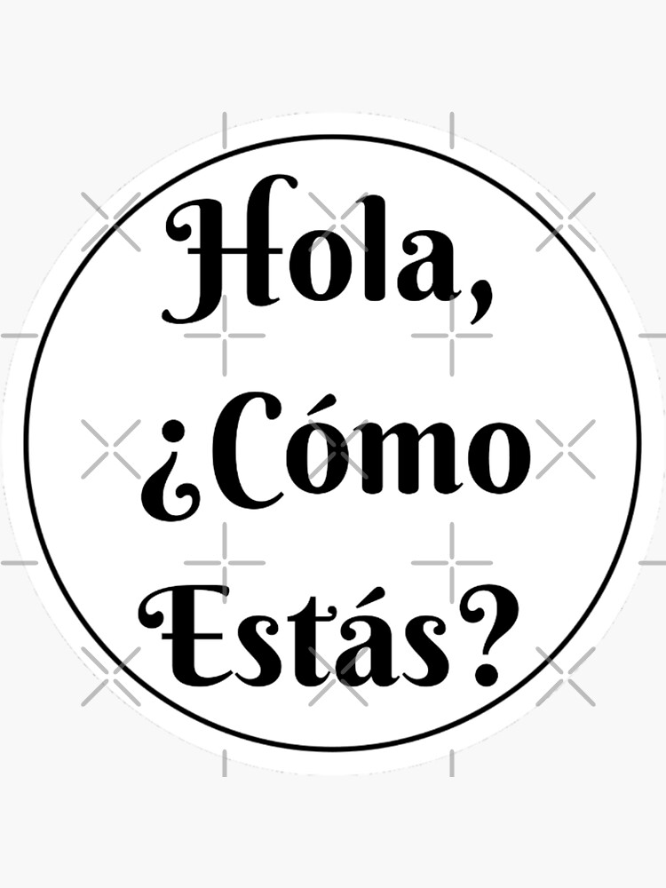 "Hi! How are you?" Sticker for Sale by OneVibes | Redbubble