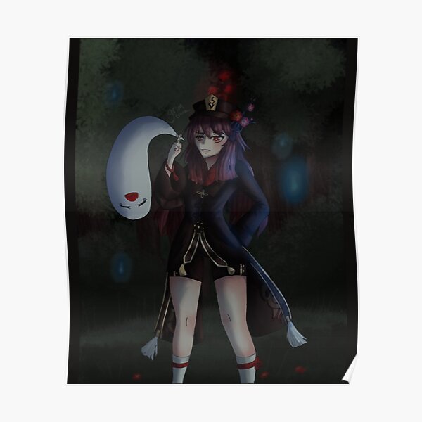 "Hu Tao!! Genshin impact! Premium " Poster for Sale by CatFunBox ...
