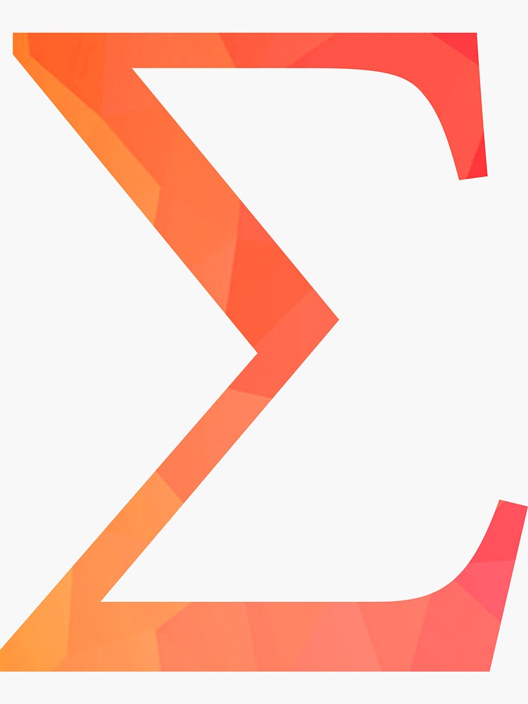 "Sigma-red" Sticker for Sale by ldemarks | Redbubble