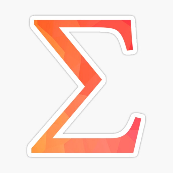 "Sigma-red" Sticker for Sale by ldemarks | Redbubble