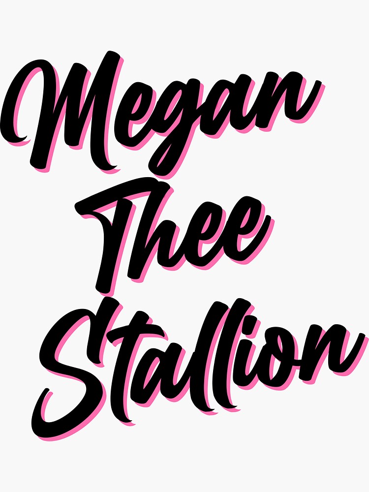 "Megan Thee Stallion Sticker" Sticker for Sale by brookehend | Redbubble
