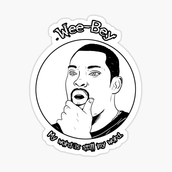 "Wee-Bey - The Wire" Sticker for Sale by blacksnowcomics | Redbubble