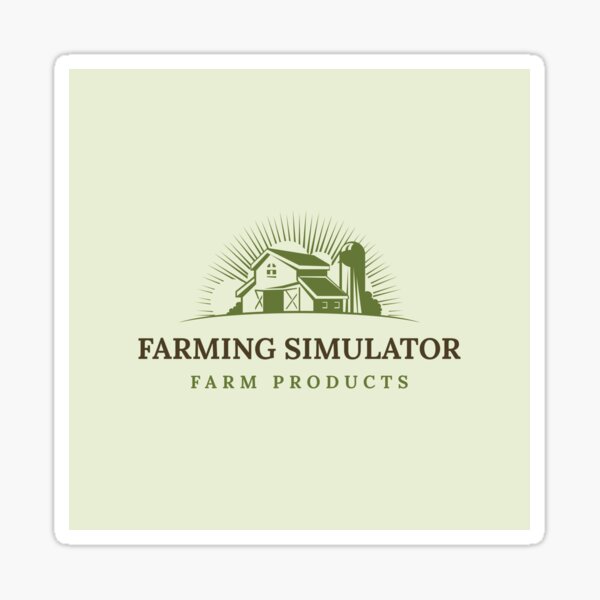 "farming simulator" Sticker for Sale by kuikai123 | Redbubble