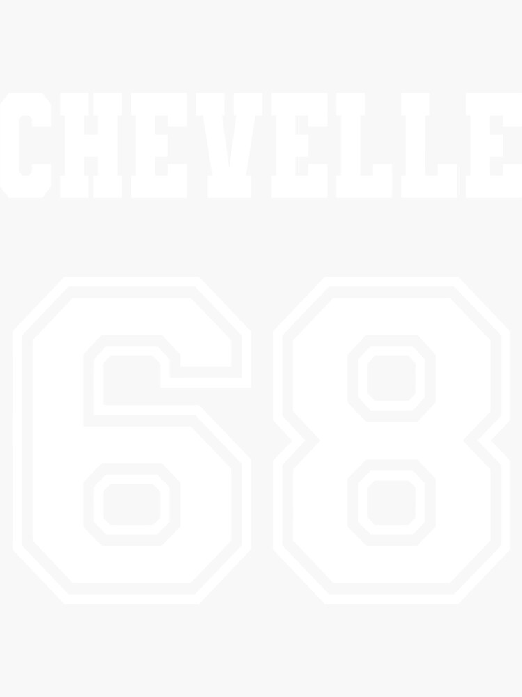 "Jersey Style Chevelle 68 1968 Old School Muscle Car" Sticker for Sale ...