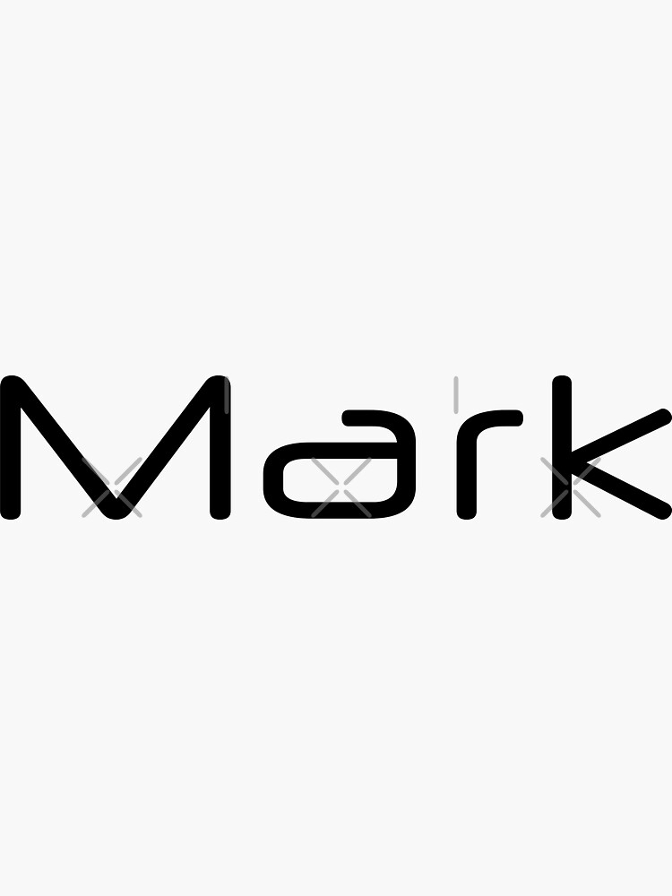 "Mark" Sticker for Sale by carriepotter | Redbubble
