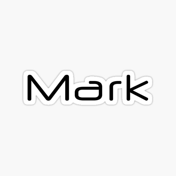"Mark" Sticker for Sale by carriepotter | Redbubble
