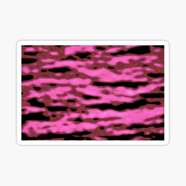 "Pink waves abstract series no1" Sticker for Sale by Kiran-Fine-Art ...