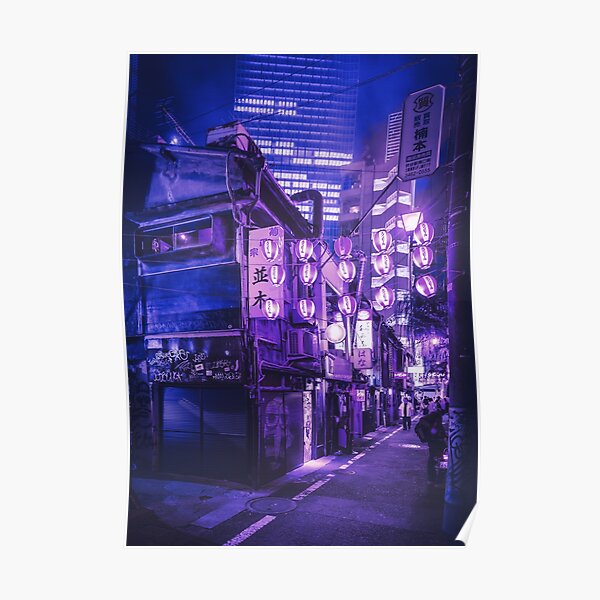 "Tokyo Alleyway" Poster for Sale by newscape | Redbubble