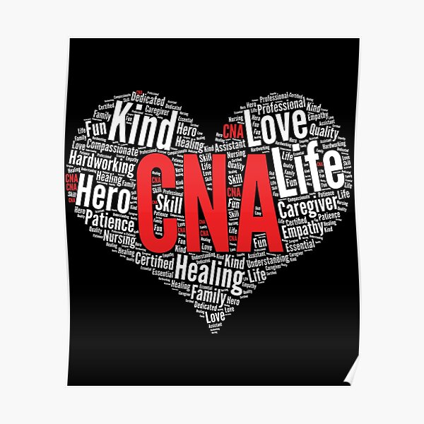"Certified nursing assistant CNA Heart Healthcare Profession graphic ...