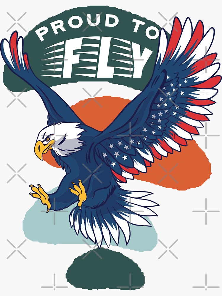 "Proud to fly quotes tee" Sticker by nazruljh | Redbubble