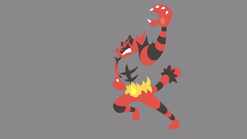 "Minimalist Pokemon Incineroar" by primerc | Redbubble