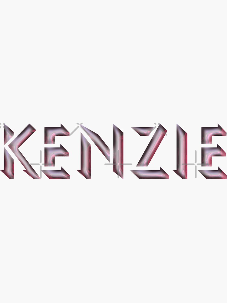 "Kenzie" Sticker for Sale by Melmel9 | Redbubble