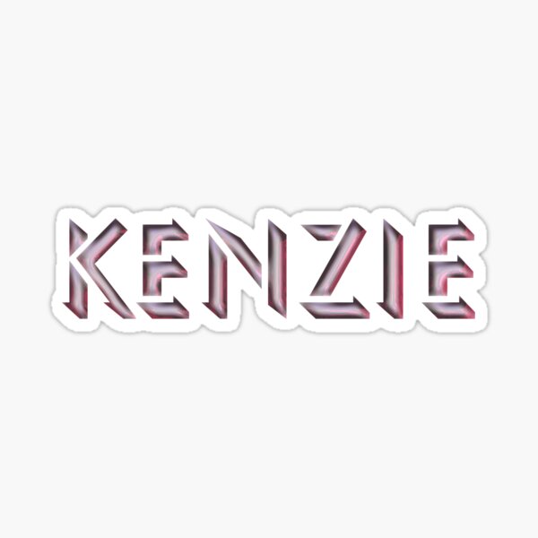 "Kenzie" Sticker for Sale by Melmel9 | Redbubble