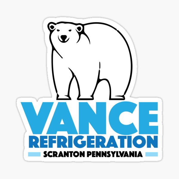 "The Office Bob Vance Refrigeration" Sticker for Sale by DesignsbyJones ...