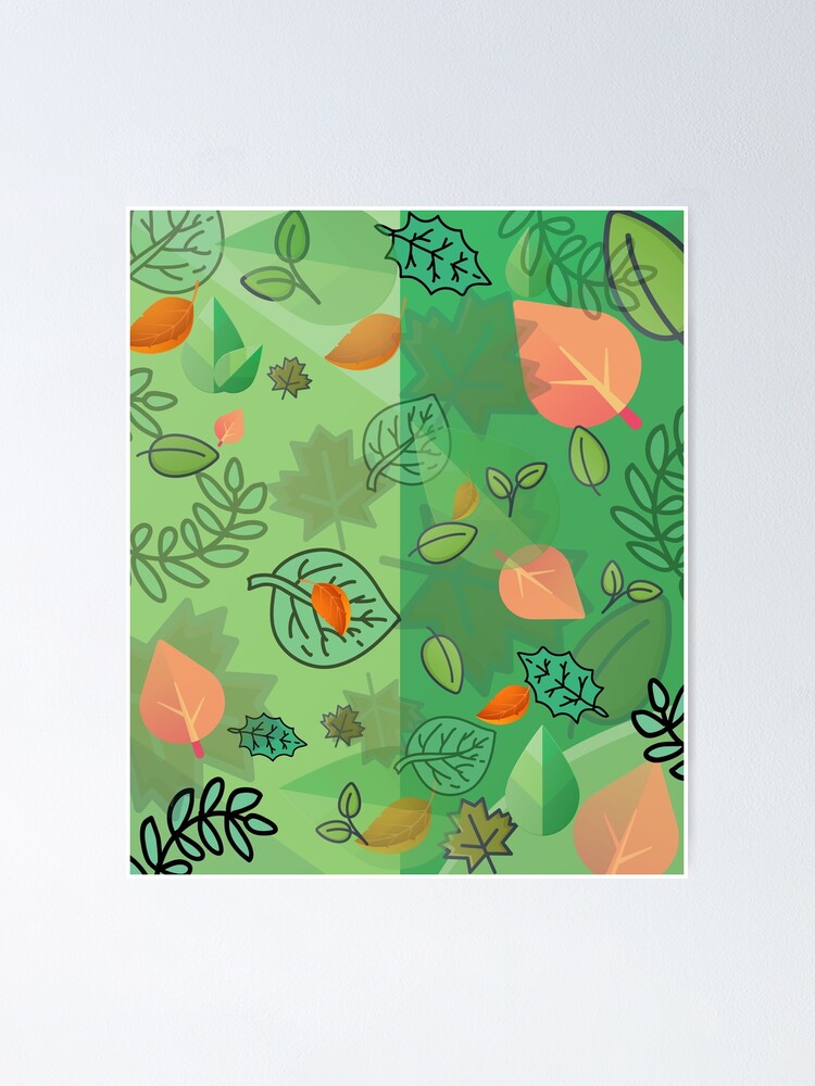 "Jungle Tropical Vibe Leafy" Poster for Sale by Pacartoon168 | Redbubble
