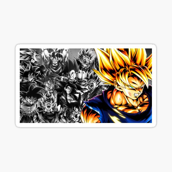 "Goku all transformations" Sticker for Sale by DrWolfstark | Redbubble