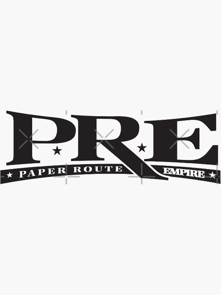 "PAPER ROUTE EMPIRE" Sticker for Sale by articoss | Redbubble