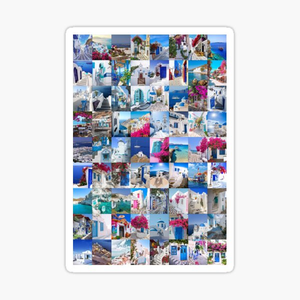 "Greece" Sticker for Sale by Montage-Madness | Redbubble