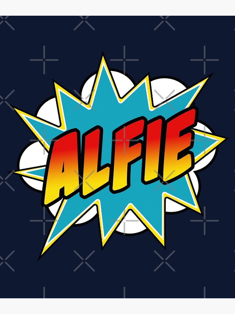 "Boys Alfie Comic Book Superhero Name" Poster by Rixta82 | Redbubble