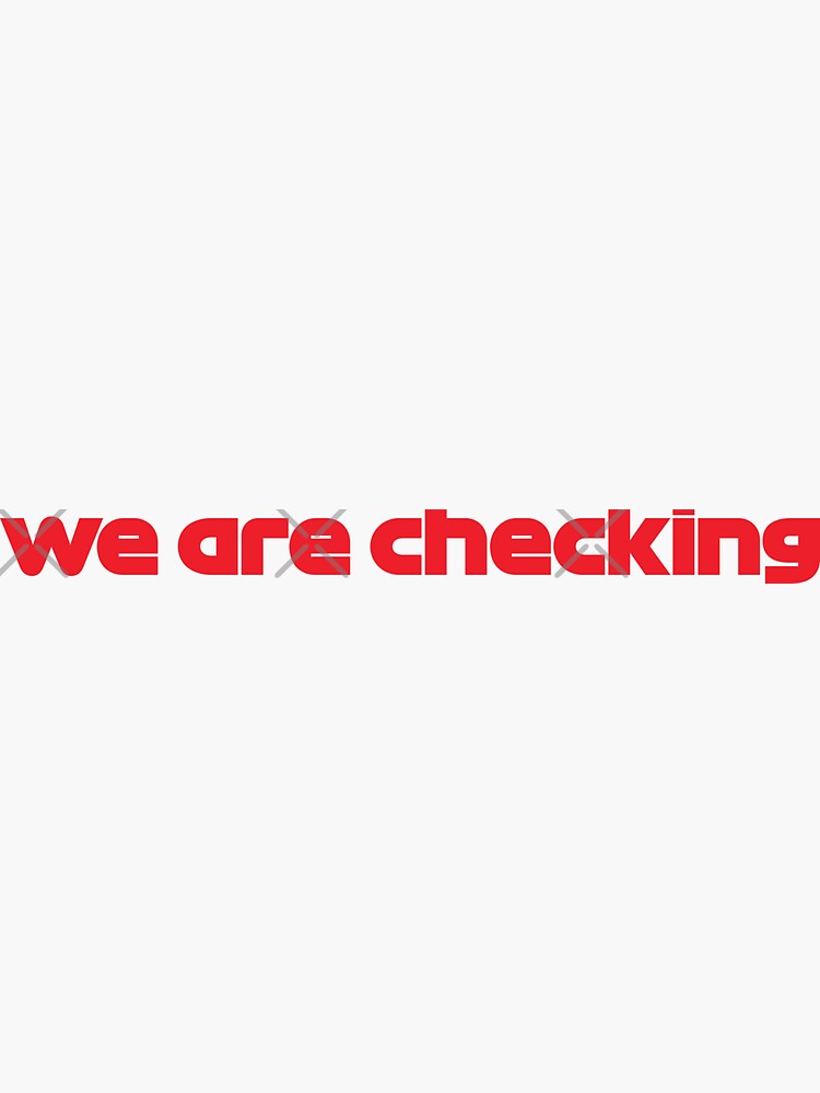 "We are checking - Radio Scuderia" Sticker for Sale by F440 | Redbubble