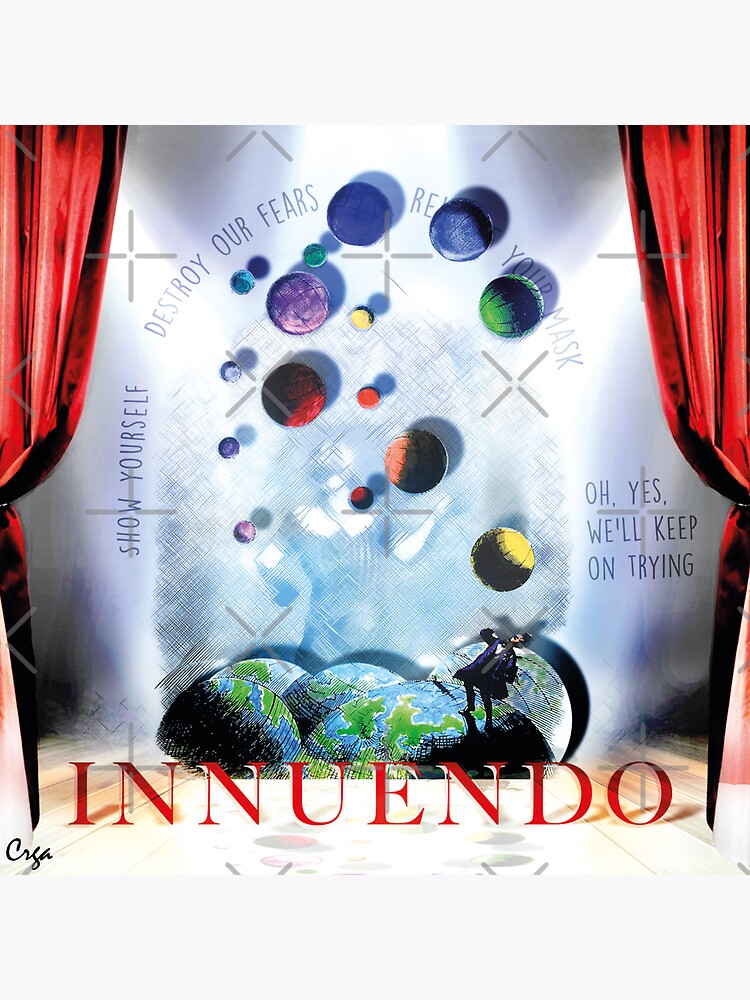 "Innuendo" Sticker by Crga-Queen-Art | Redbubble