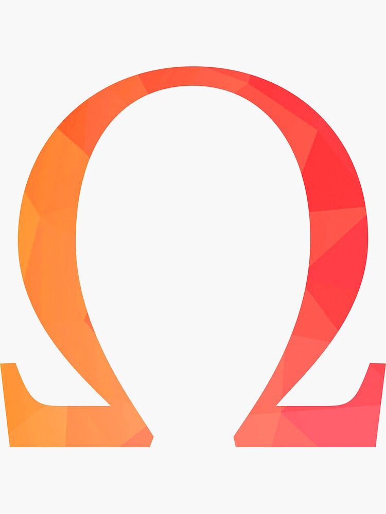 "Omega-red" Sticker for Sale by ldemarks | Redbubble
