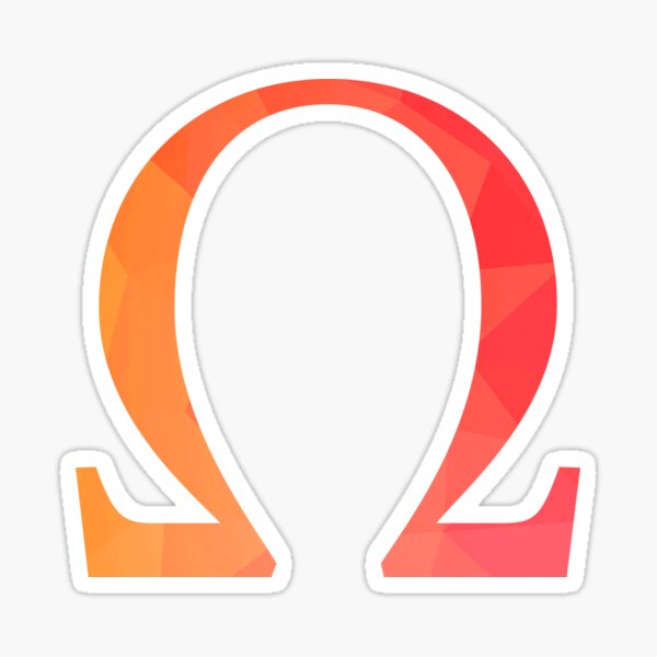 "Omega-red" Sticker for Sale by ldemarks | Redbubble