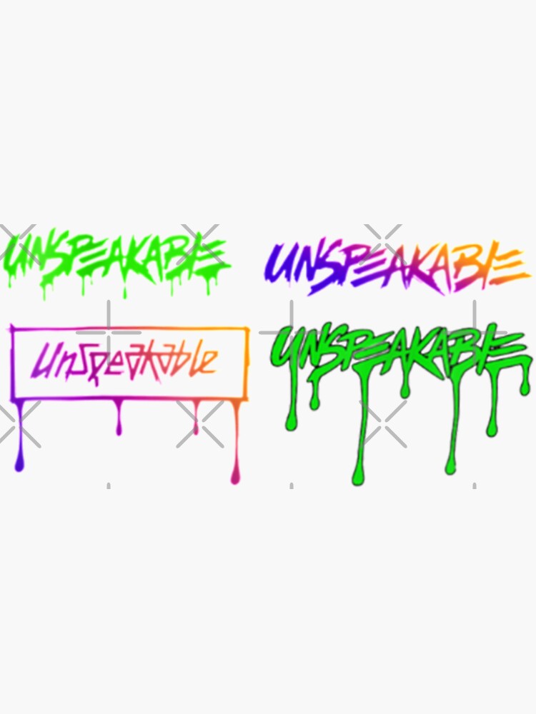 "youtube play Funny Unspeak.able" Sticker for Sale by Aralina01 | Redbubble
