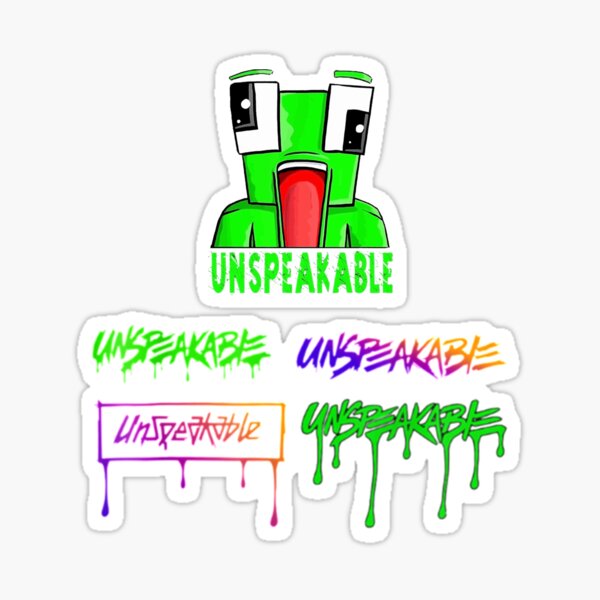 "youtube play Funny Unspeak.able" Sticker for Sale by Aralina01 | Redbubble