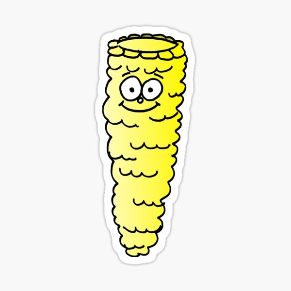 "Happy Corn on the Cob" Sticker by 1Redbublppasswo | Redbubble
