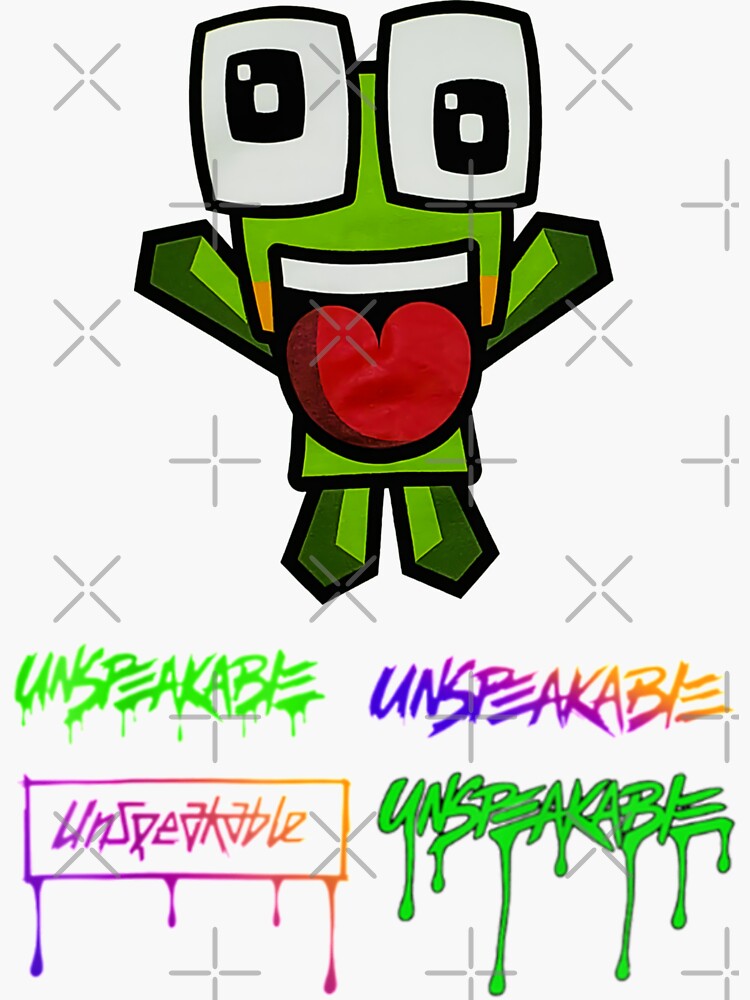 "youtube play Funny Unspeak.able" Sticker by Aralina01 | Redbubble