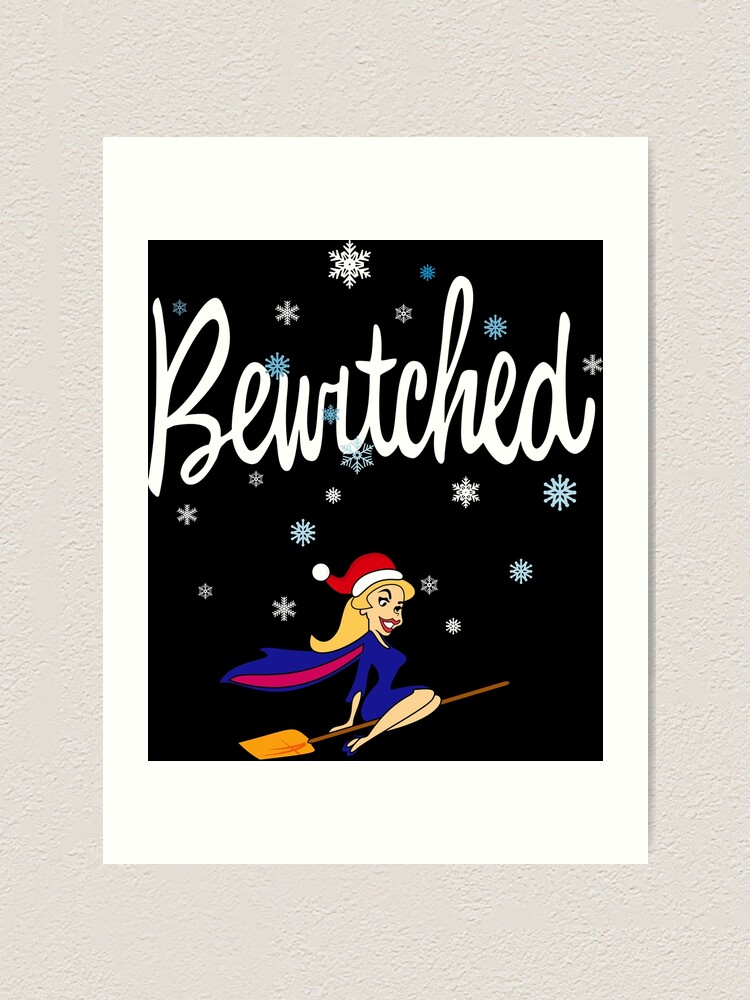 "Bewitched Christmas Special 60s Retro TV Logo" Art Print by ...