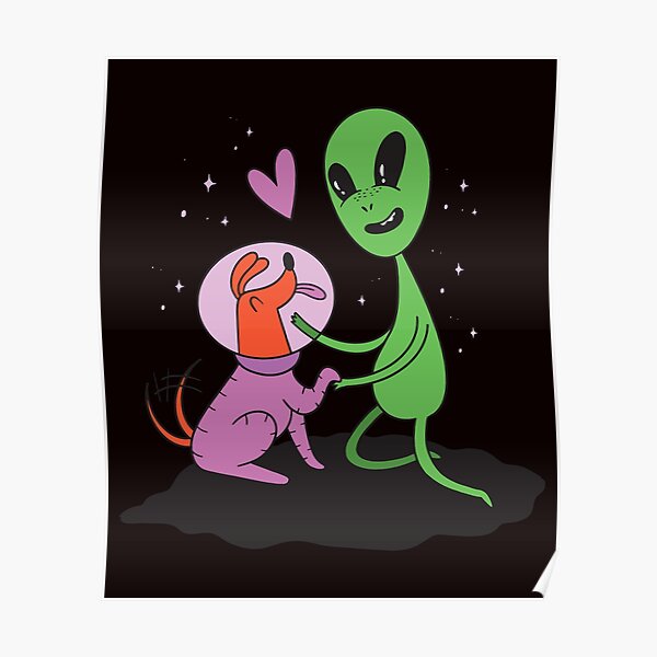 Póster «Alien pets perro alienígena, para hombres, mujeres y niños ...