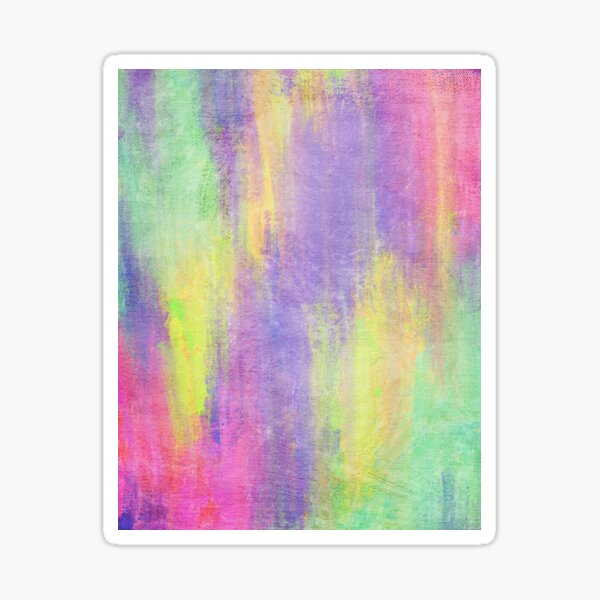 "Pastel Abstract Acrylic Painting" Sticker by gigisshop | Redbubble
