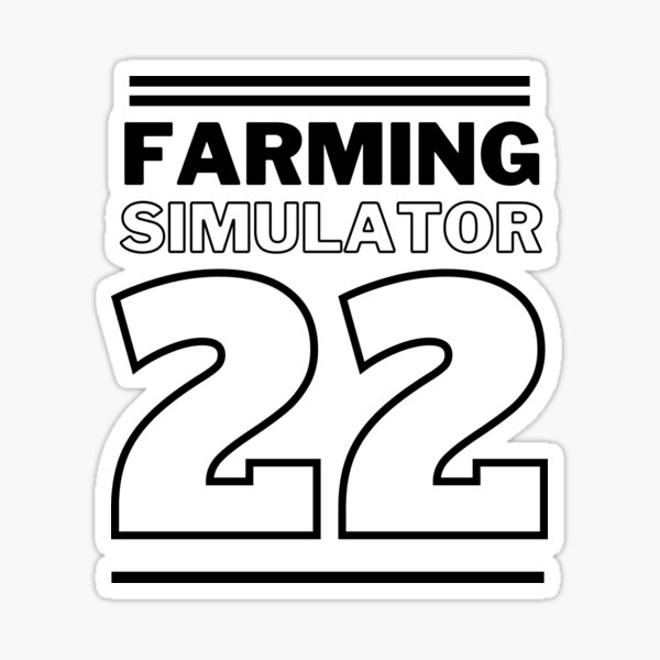 "Farming Simulator 22" Sticker for Sale by VinCut | Redbubble