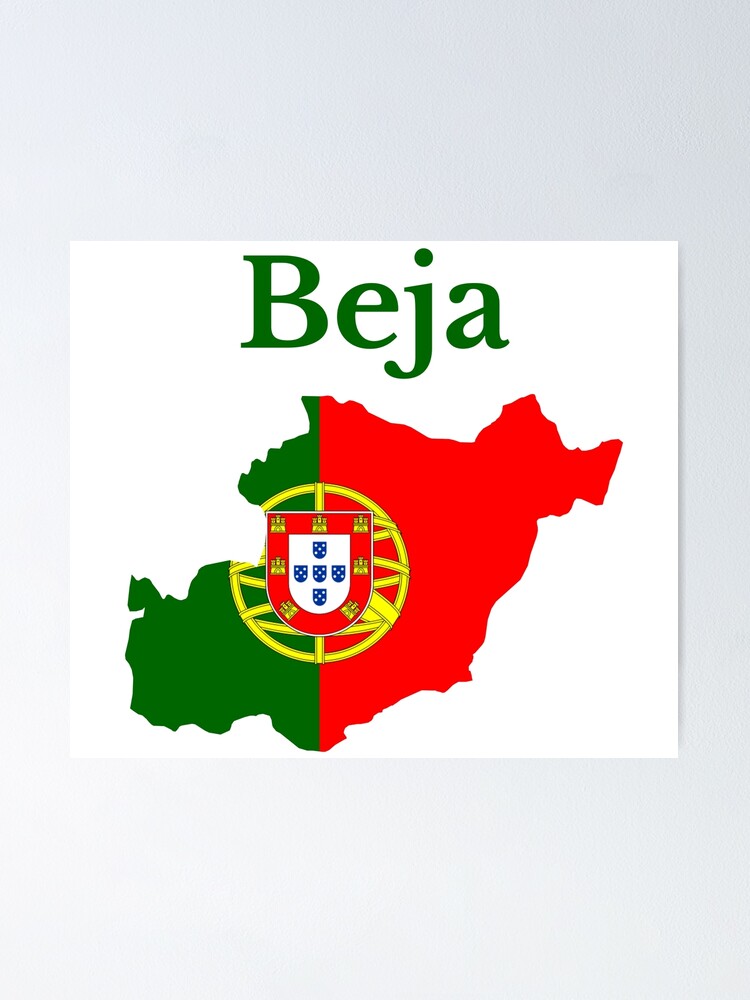 "Beja District Map Design, Portugal." Poster by marosharaf | Redbubble