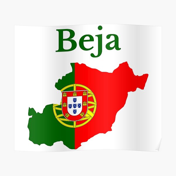 "Beja District Map Design, Portugal." Poster by marosharaf | Redbubble