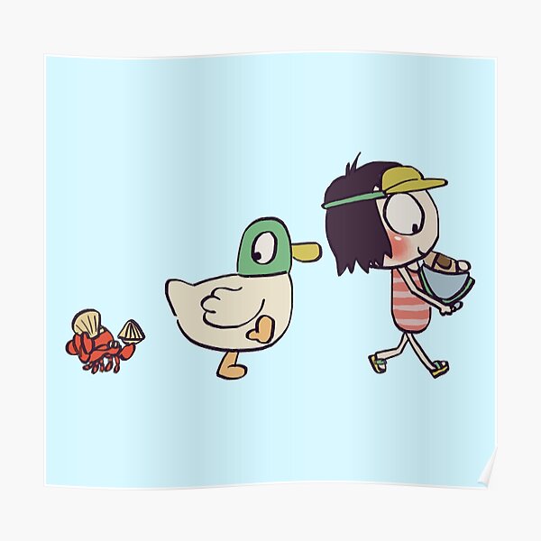 Póster «Dibujo otro verano Sarah y pato de beach break / Sarah y pato ...