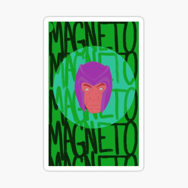 "Magneto" Sticker by Blindcolors | Redbubble