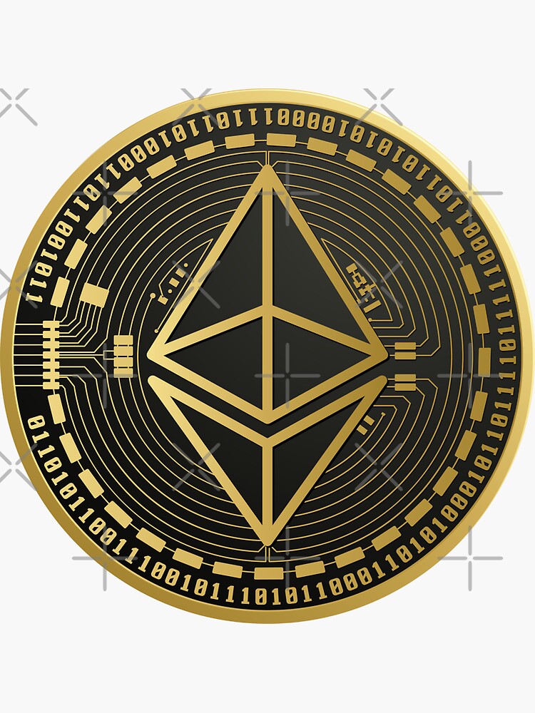 "Ethereum cryptocurrency - Ethereum ETH" Sticker for Sale by DesignSOL ...