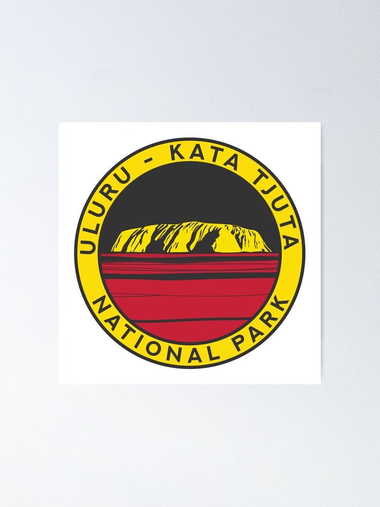 Póster «Logotipo del Parque Nacional Uluru-Kata Tjuta» de WhimzyArts ...