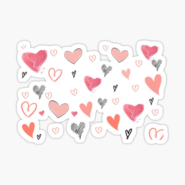 "Mini heart desigh" Sticker by RidArt | Redbubble