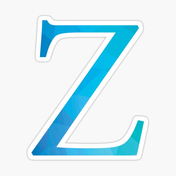 "Zeta-blue" Sticker for Sale by ldemarks | Redbubble