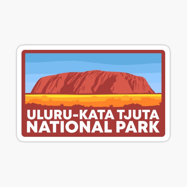 Pegatina «Parque Nacional Uluru-Kata Tjuta» de WhimzyArts | Redbubble