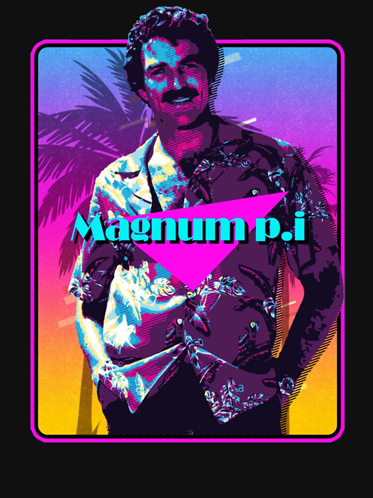 "Magnum pi - Retro 1980s design " T-shirt for Sale by Alkantara80 ...