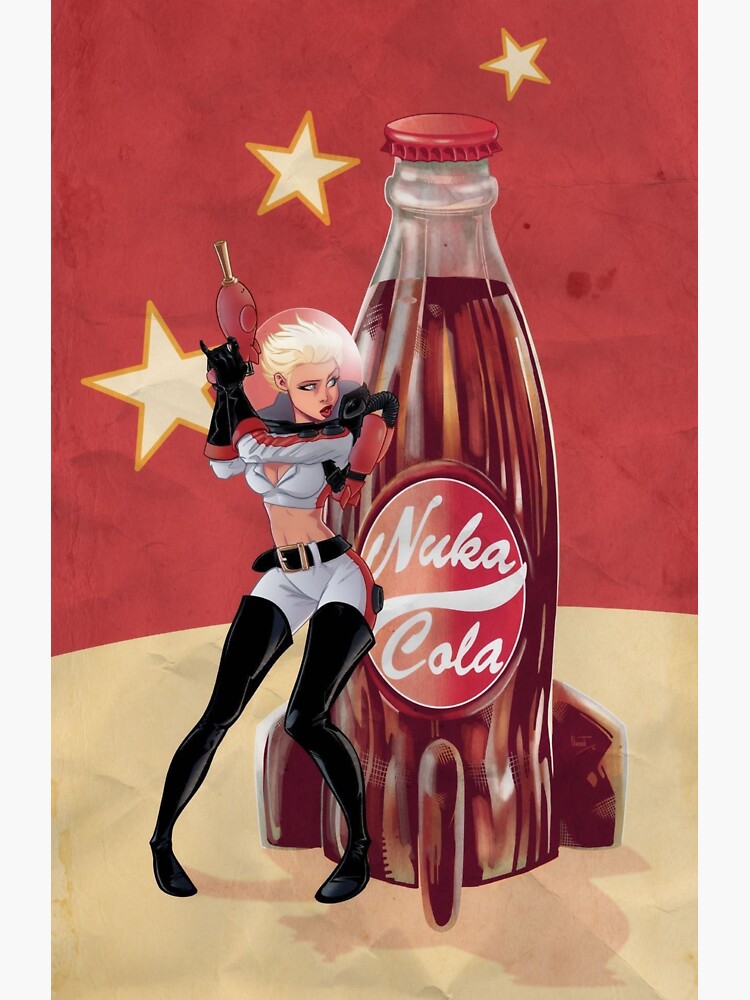 "Nuka Cola Cola Girl " Sticker for Sale by Vintage-Travler | Redbubble