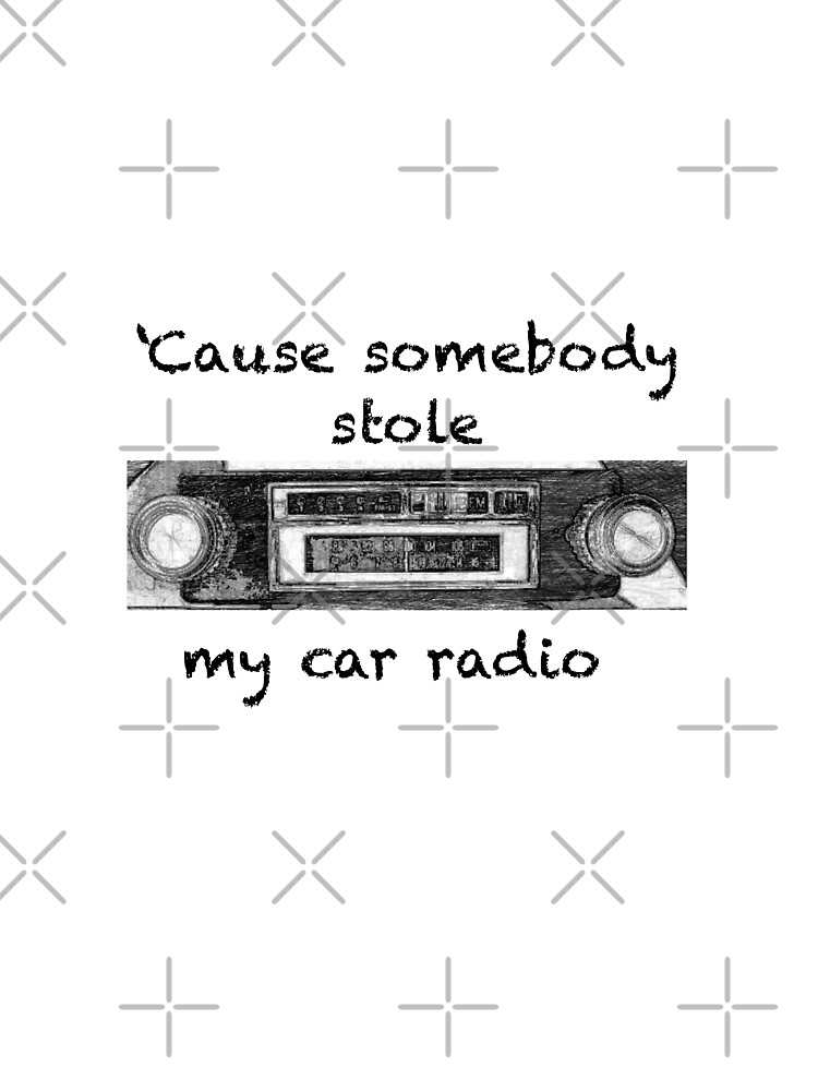 "Car Radio" Sticker for Sale by bbakerindep | Redbubble